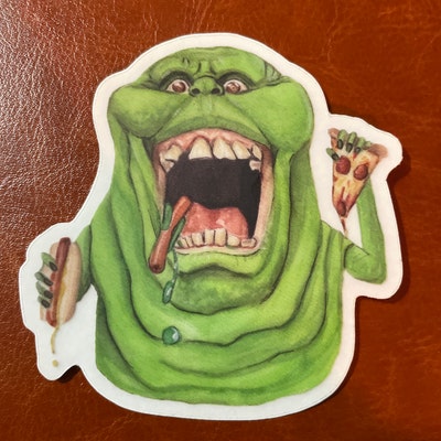 Ghostbuster Slimer Clear Sticker - Etsy