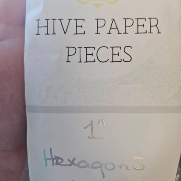 Hive Paper Pieces - 1" HEXAGONS - English Paper Piecing Quilt Hexies ...