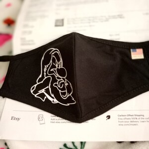 Minnie Peeking Glows in the Dark Mask Minnie Halloween | Etsy