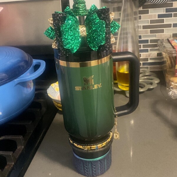 White Reverb Stanley Tumbler Bow Topper Frost Reverb Straw Topper Pink ...