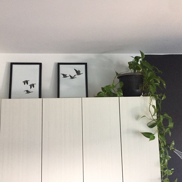 Geese Prints, Goose Poster, Flying Birds Wall Art, Flying Birds Print ...