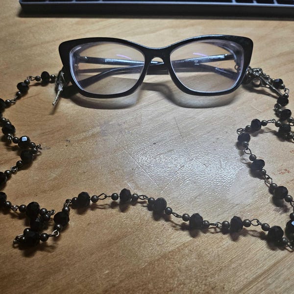 Gothic Ornate Raven Statement Glasses Chain for Sunglasses Eyeglass ...