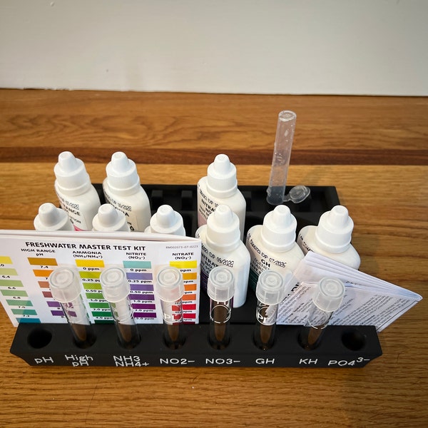 Gh, Kh, P04+ API Test Kit Holder and Dry Rack! || API Test Tube Holder ...