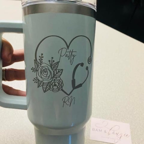 Engraved Stanley Cup Blue Stanley Cup Stanley Boy Mom Engraved Boy Mom ...