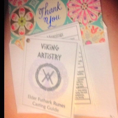 Rune Stone Casting Guide, Elder Futhark Pocket Casting Guide, Rune Book ...