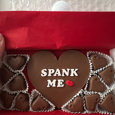 Eat Me Heart Chocolate Sexy Valentine Heart Chocolate Custom ...