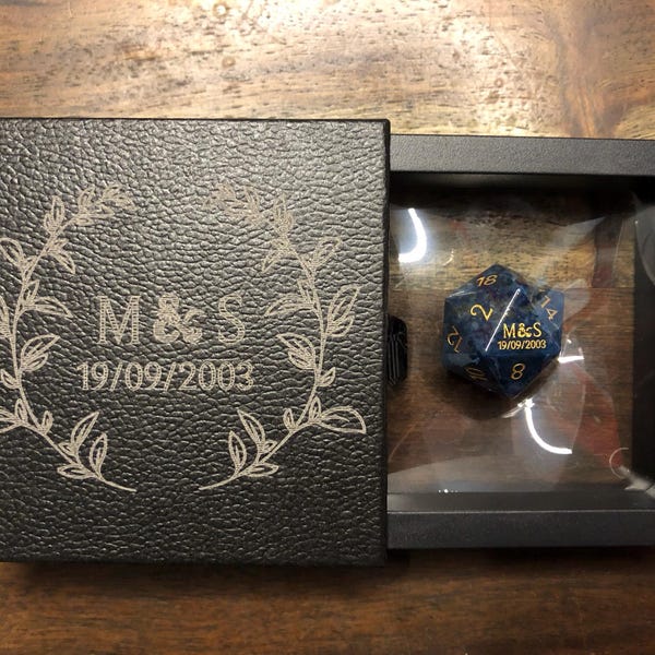 Full Set Glazed Dice,full Set Blue White Glazed Dice, Set Warlock Style ...