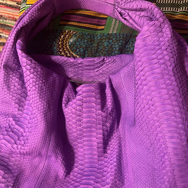 Top Handle Black Classy Genuine Python Skin Big Bag Exotic Leather Bags ...