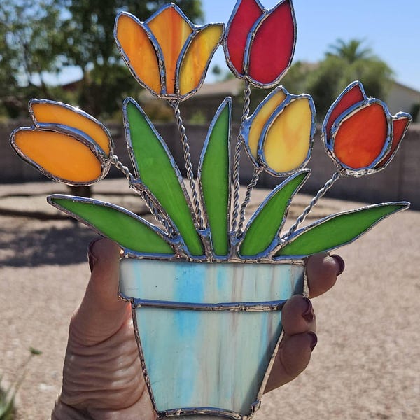 Easter Lily Flower Stained Glass Pattern Digital Download, Lily Cross ...