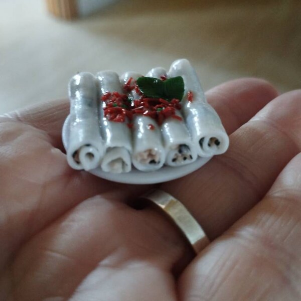 Dollhouse Miniature Polymer Clay Food Egg Tray Mini Food Model for DIY ...