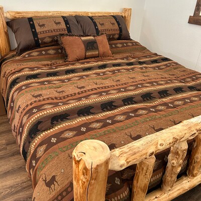 Rustic Deluxe Log Bed Kit Standard Log Bed We Have Been Building Log ...