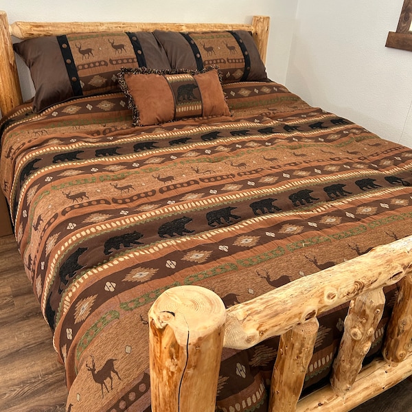Wilderness Log Bed Kit! Gorgeous Design! Space Saving and Priced Right ...