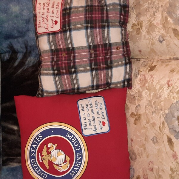 Personalised Memory Embroidery Bereavement Patch for a Memory Pillow ...