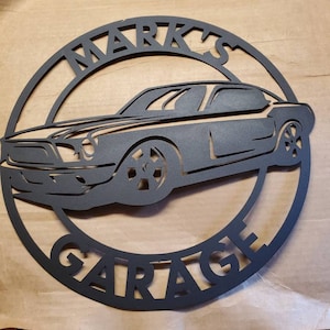 Personalized Metal Car Sign Car Signs for Garage Car Name - Etsy