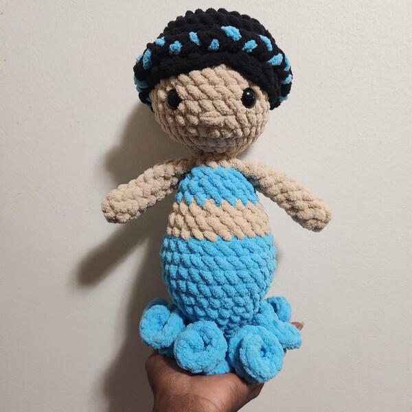 Magnus Manatee Merpet Amigurumi Pattern, Crochet Manatee and Merpet ...