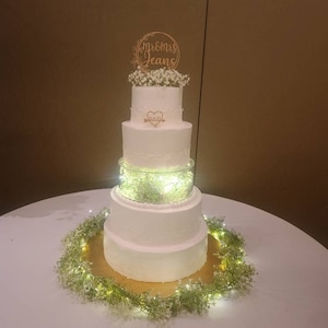 ROUND Cake Stand Acrylic Clear Cake Tier Fillable Cake Stand Riser ...