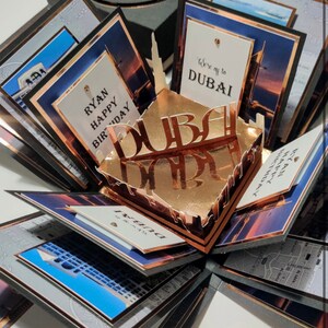 Navy Blue & Silver Exploding Wedding Invitation Boxes Luxury - Etsy