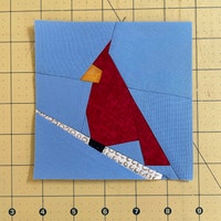Cardinal Paper Pieced Block Pattern in PDF - Etsy Denmark