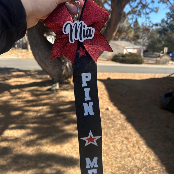 Custom WORD Glitter Cutout for Homecoming Mum | HOCO | Custom Mum ...