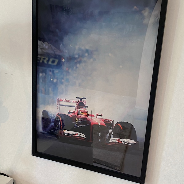 Vintage F1 Monaco Senna Formula 1 Wall Art Poster Print F1 Gift for F1 ...