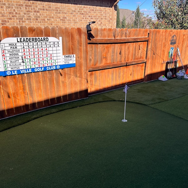 Custom Golf Leaderboard Sign | Personalized Golf Tournament Scoreboard ...