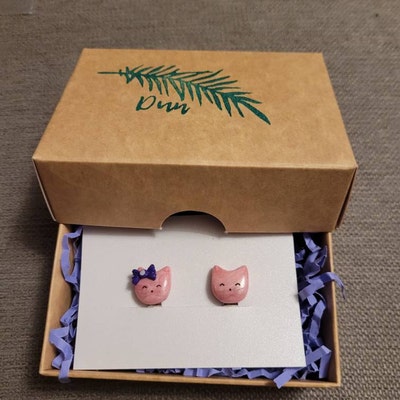 Panda and Squirrel 2 Pair Clip on Earring Set Animal Ear Clips for Kid ...