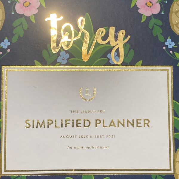 Simplified Planner Name Monogram Decal Sticker | Weekly Simplified ...