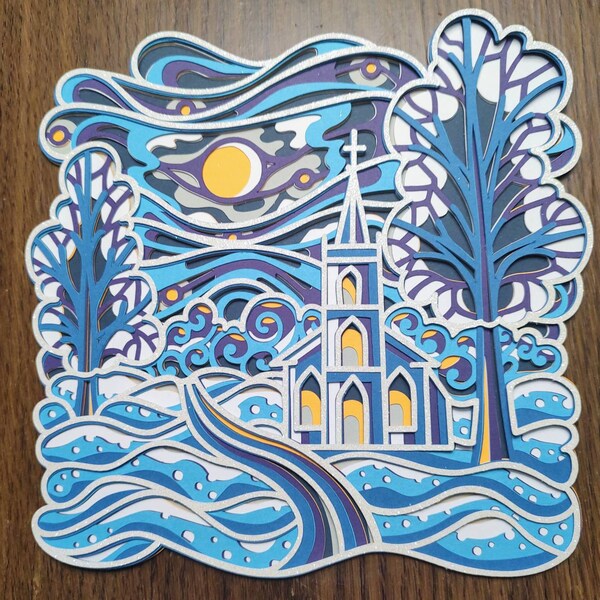 Nativity Church Christmas 3D Mandala SVG | Multilayer Laser Cut Design ...