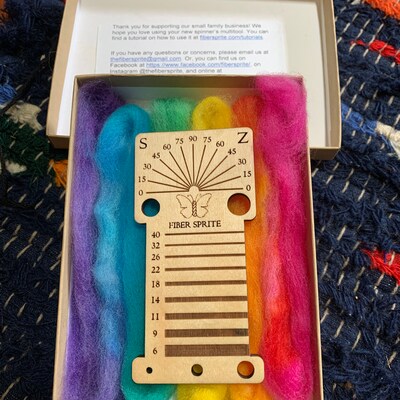 Spinner's Multitool Spinning Control Card With Twist Angle and Diz - Etsy