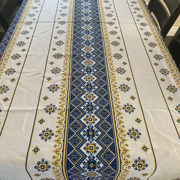 Ukrainian Tablecloth Christmas Linen Table Covering Made in Ukraine - Etsy