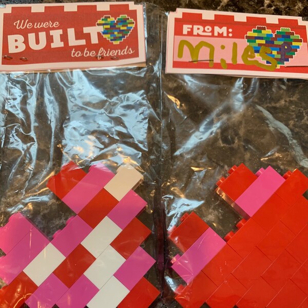 Valentines Legos or Building Block Candy Bag Label INSTANT DOWNLOAD ...