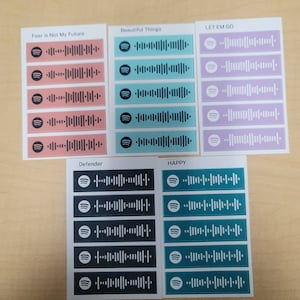 Custom Spotify Song Code Sticker Personalized Scannable Spotify Code ...