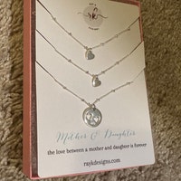 Gold Mutter Tochter Halskette, Mutter Tochter Schmuck, Push-Geschenk ...