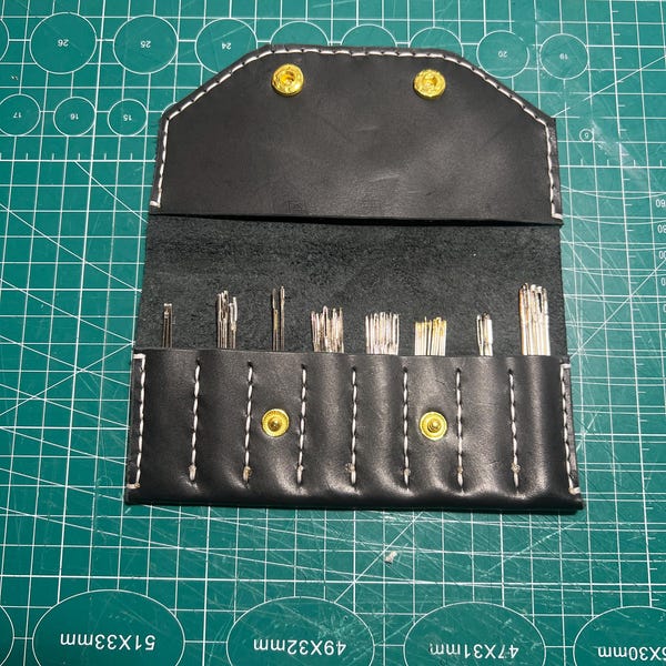 Leather Needle Case PDF, SVG and DXF Pattern, Leather Diy, (laser Cut ...