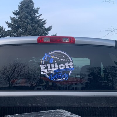 Custom Printed FULL COLOR Vinyl Decals die-cut Available Outdoor Sign ...