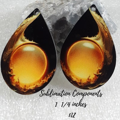 Butterfly Teardrop Earring PNG, Tear Drop Earring PNG, Sublimation ...