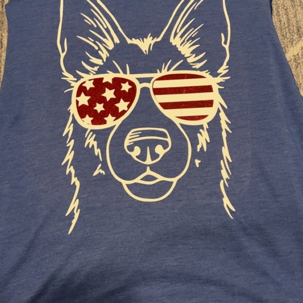 German Shepherd SVG, Fourth of July Dog Svg File, July 4th German ...