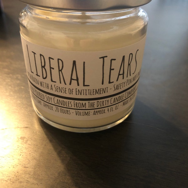Liberal Tears™ (the Original) Hand-poured Soy Candle - Funny Political ...