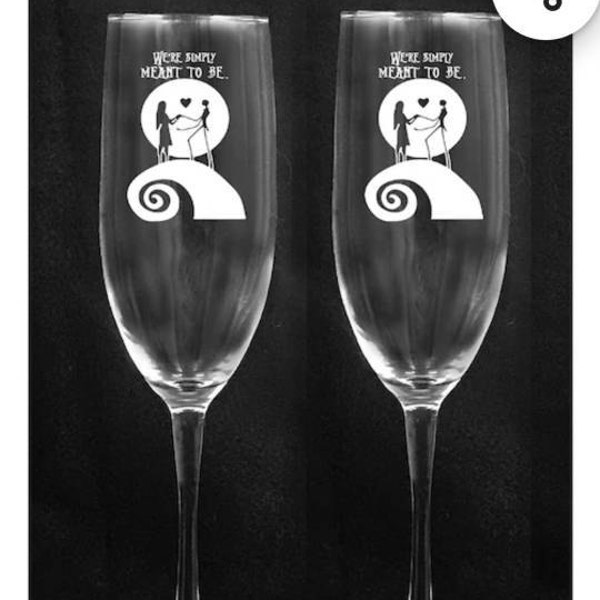 Mickey and Minnie Mouse Kiss Heart Wedding Glasses and Knife Set FREE ...