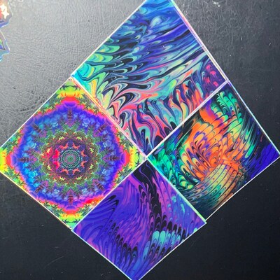 Acid Rain blacklight Trippy Tapestry Psychedelic UV Reactive ...