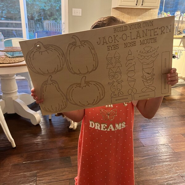 Build Your Own Jack-o-lantern Laser Cut Digital File | Cute Halloween ...