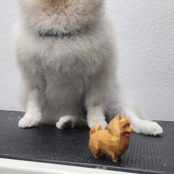 The ORIGINAL Pomeranian / Keeshond / Spitz - 3D Printed Low Polygon ...