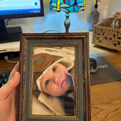 Dark Silver Brass 5x7 Stelliform Embossed Black Handmade Plastic ...