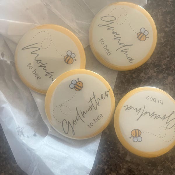 Mommy to Bee Baby Shower Pin, Daddy to Be Badge, Sweet Baby Bee Party ...
