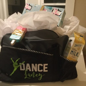 Personalized Dance Bag, Dance Bag, Custom Duffle Bag, Gray Duffle Bag ...