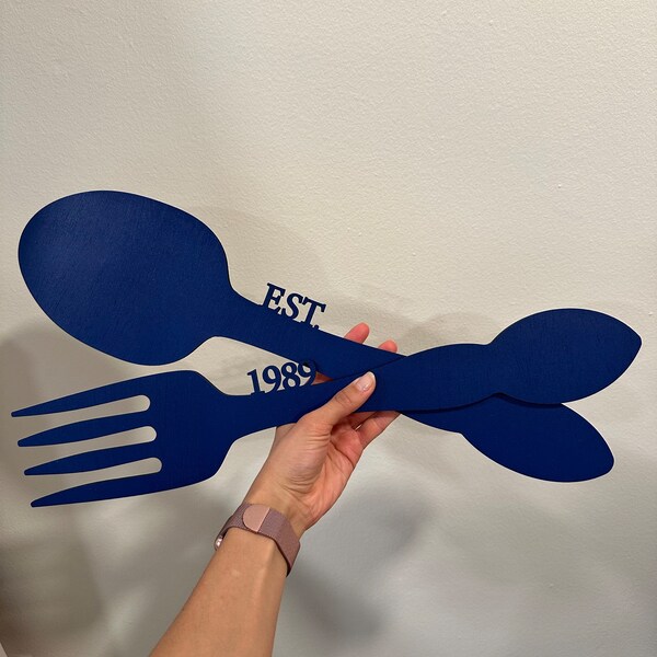 Kitchen Decor, Big Wall Fork, Large Wooden Fork Decorative, Country ...