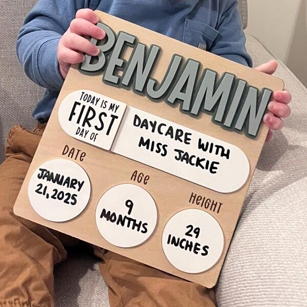 Baby Announcement Sign Baby Name Announcement Birth Announcement Baby ...