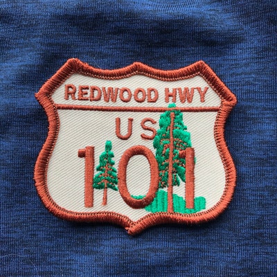 Highway 101 Patch California, CA Redwoods, Sequoia Badge 2-7/8 iron On - Etsy