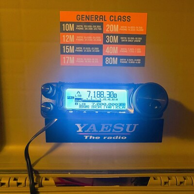 Ham Radio General Class Band Plan Sticker - Etsy