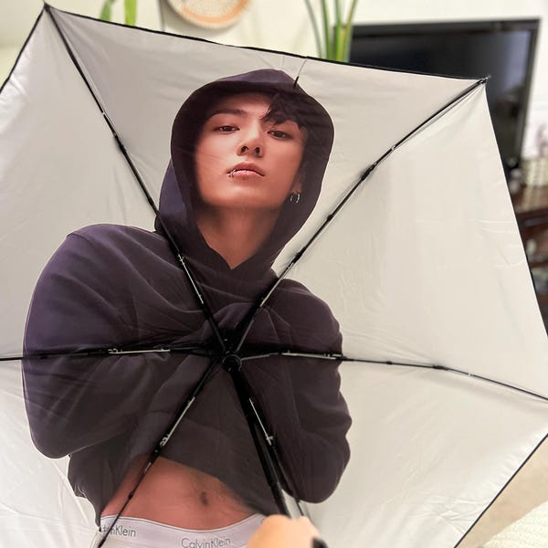 Custom Umbrella Inside Print With Photo Personalized K-pop Umbrella ...